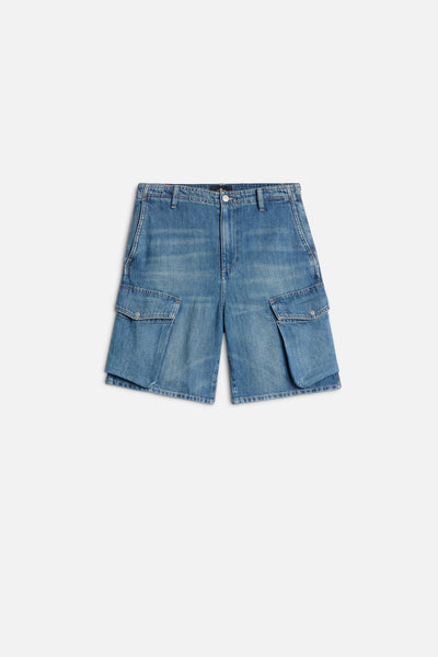 CARGO LOLA SHORT in Indigo Linen Ocean Mist | 7 For All Mankind